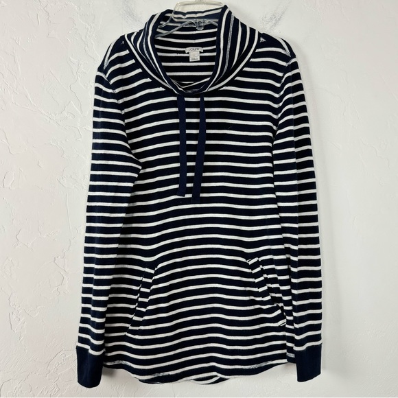 J. Crew | Tops | J Crew Sweatshirt Pullover Hoodie Sweater Top Striped ...